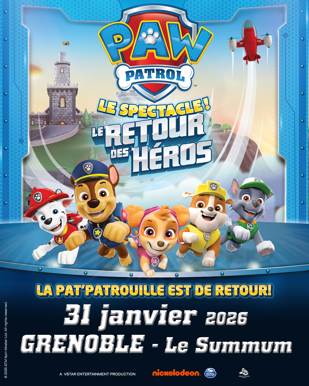 Pat' Patrouille, Le Spectacle : Le Retour des Héros ! - Grenoble France